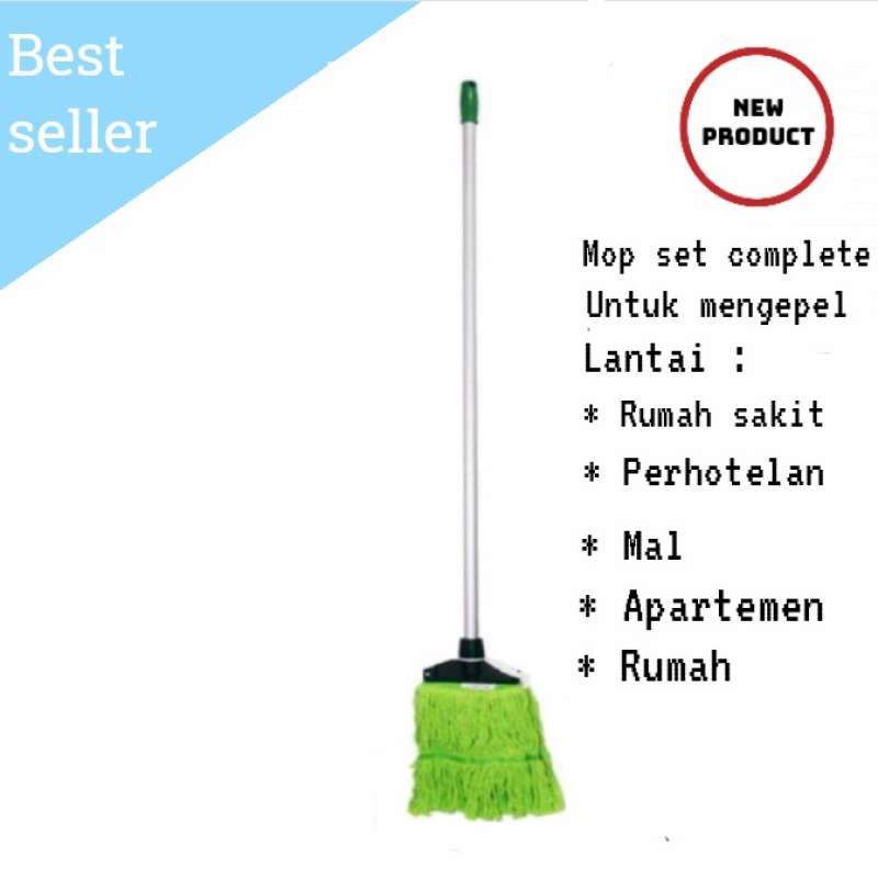 Promo mop set complet kain warna hijau Diskon 33% di Seller Olisestore ...