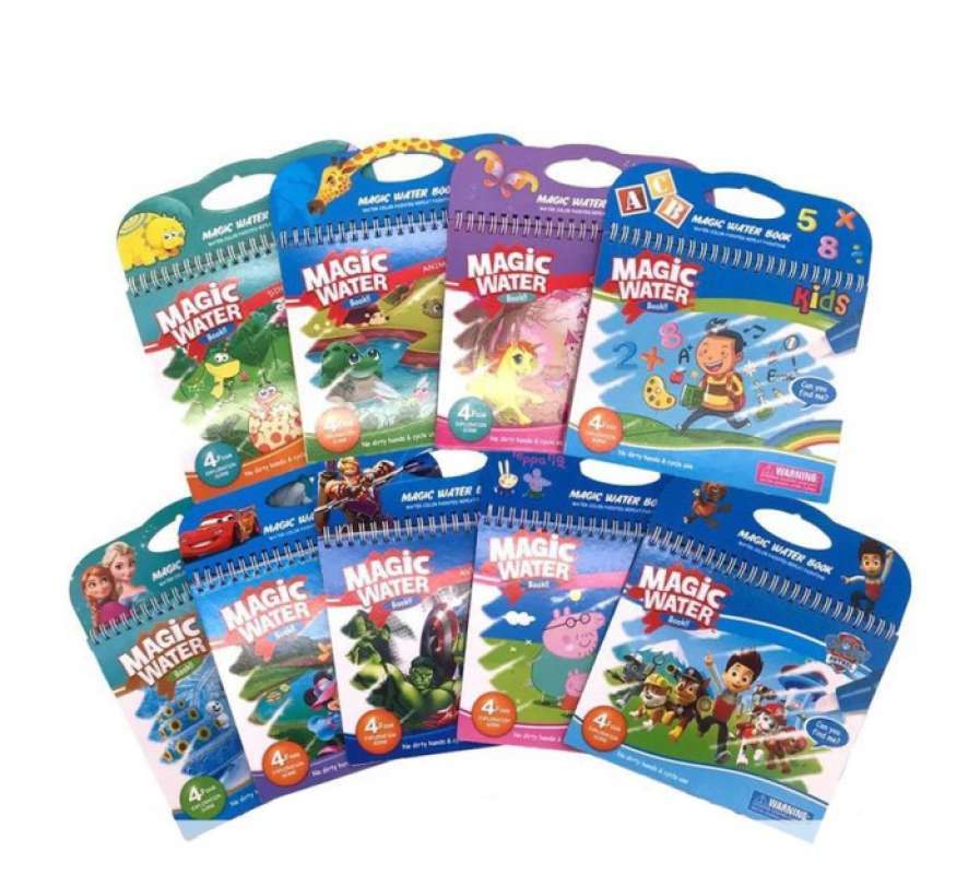 Promo Magic Water Color Book Aqua Buku Mewarnai Disney Avenger Dino ...