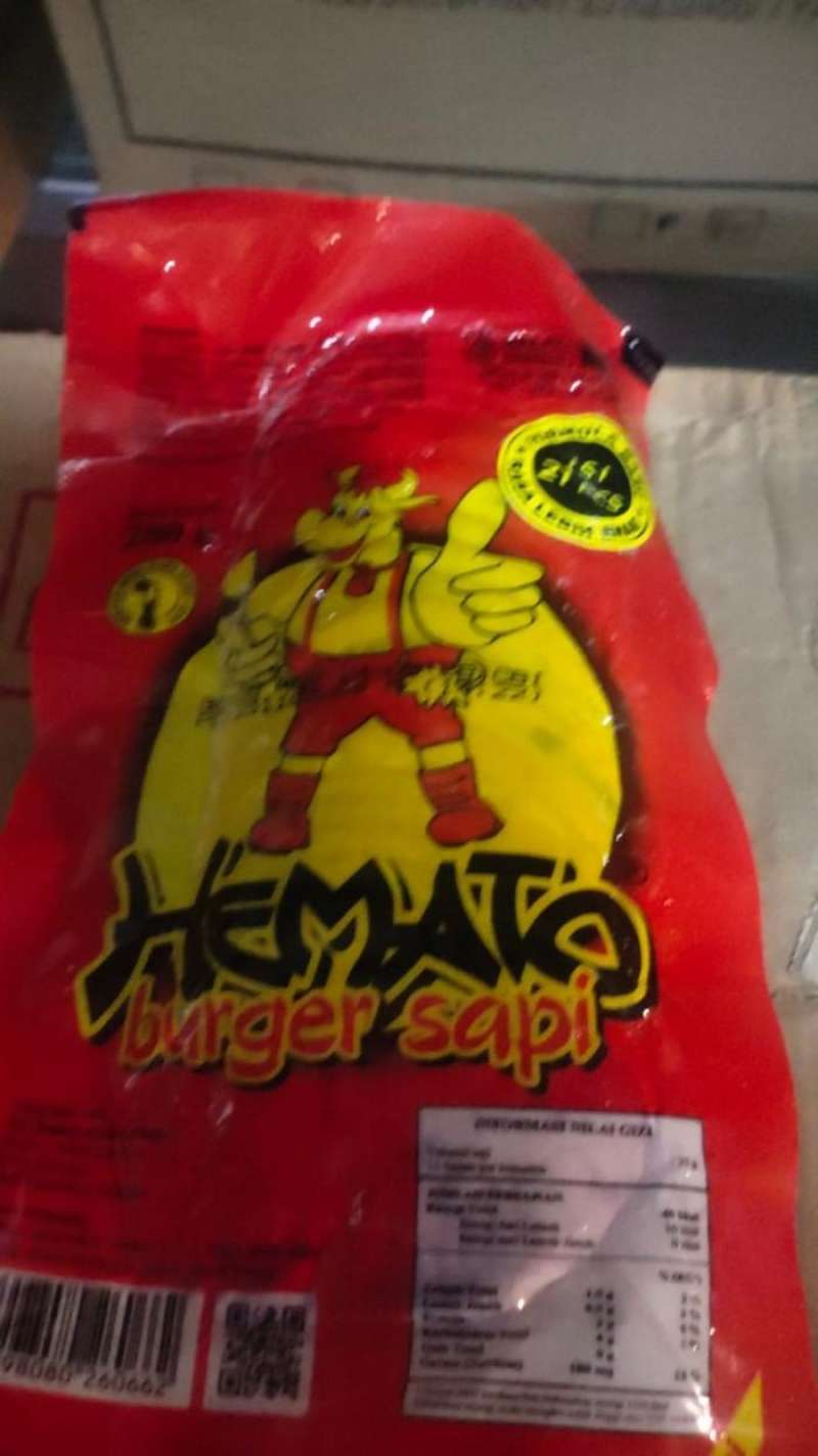 Jual Hemato Daging Burger Sapi 280gr Hemato Beef Patties di Seller ...