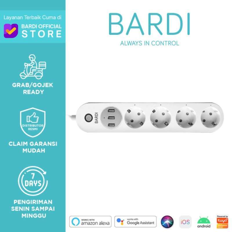Promo Bardi Smart Extension Power Strips (smart Stop Kontak, Wifi) Diskon 50% Di Seller Daun ...