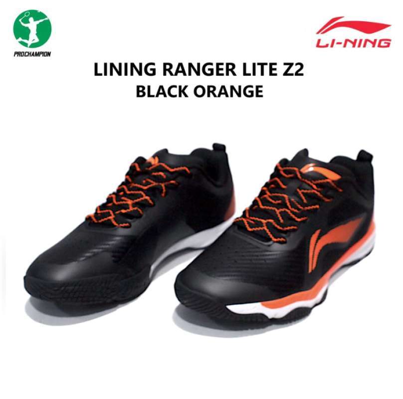 Jual Sepatu Badminton Shoes Lining Ranger Lite Z2 Black Orange Di ...