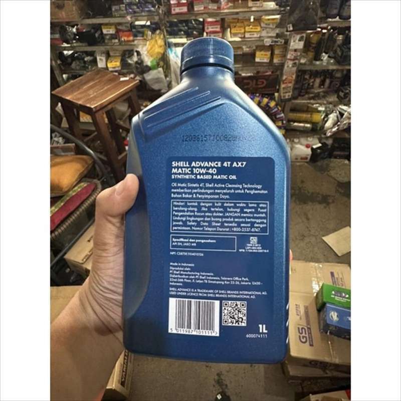 Jual 1 Liter Shell Ax7 Matic 10w-40 Synthetic Based 1000cc Oli Shell ...
