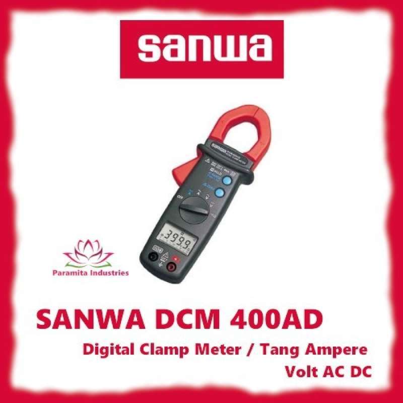 Promo Sanwa Tang Ampere Dcm 400ad Digital Clamp Meter Diskon 23% Di ...