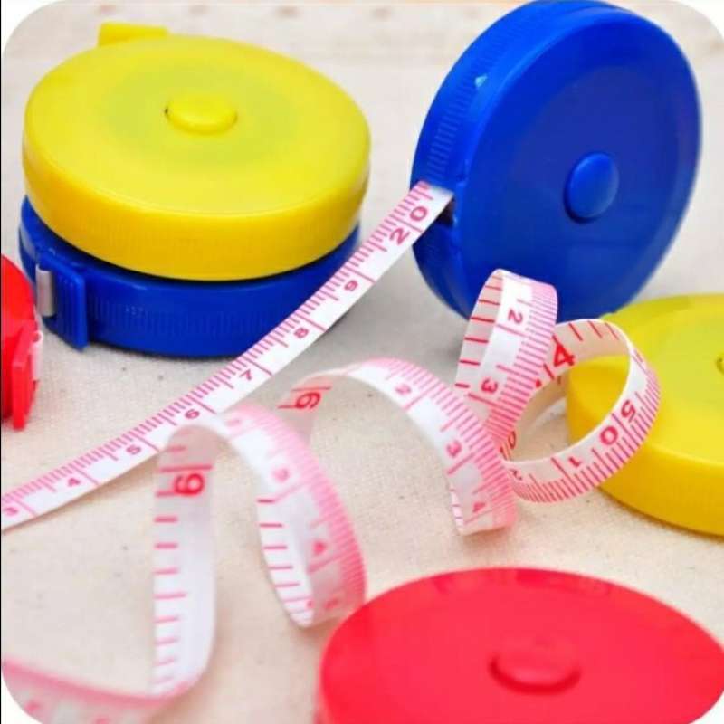 Promo Meteran Mini Gulung 150cm Roll Meter Fullcolor Diskon 23% Di ...