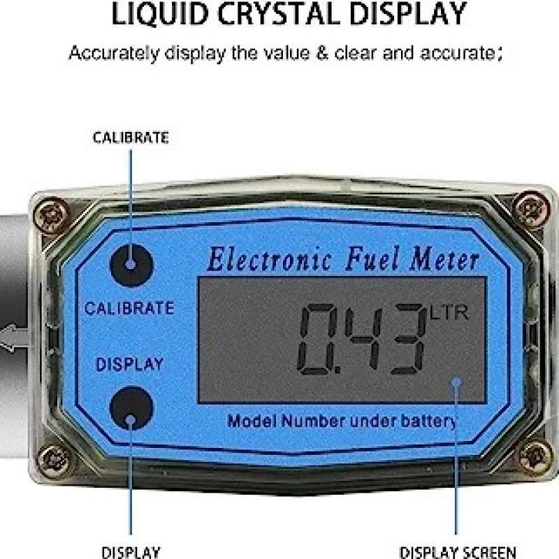Promo Digital Flow Meter Turbine 1 Inch Flow Meter Air/solar/minyak ...