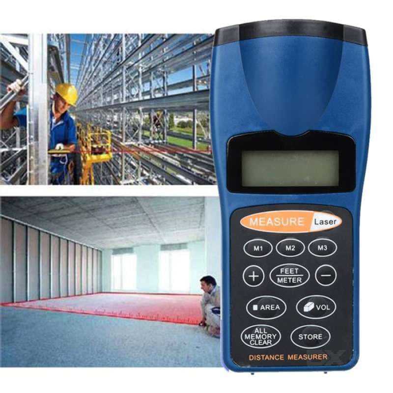 Promo Alat Ukur Laser Meteran Panjang + Suhu + Kalkulator + Memory ...