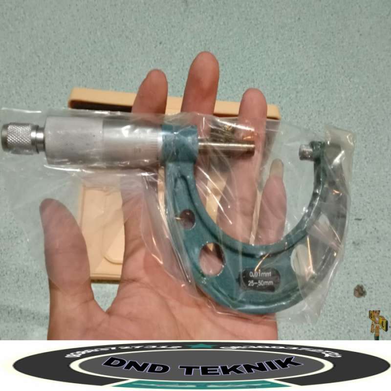 Promo Mikrometer jarak 25 - 50 x 0.01 luar mikro meter alat pengukur ...