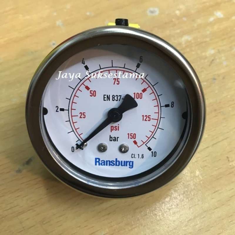 Promo Pressure Gauge / Manometer 2,5 inch 250 Bar (Kg/cm2) Ransburg ...