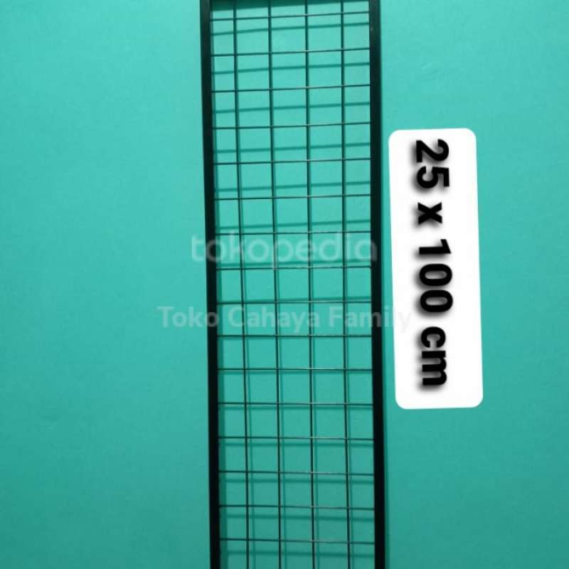 Promo Rak Bingkai 25cm X 100cm Ram Besi Pajangan Coating Hitam Dan ...