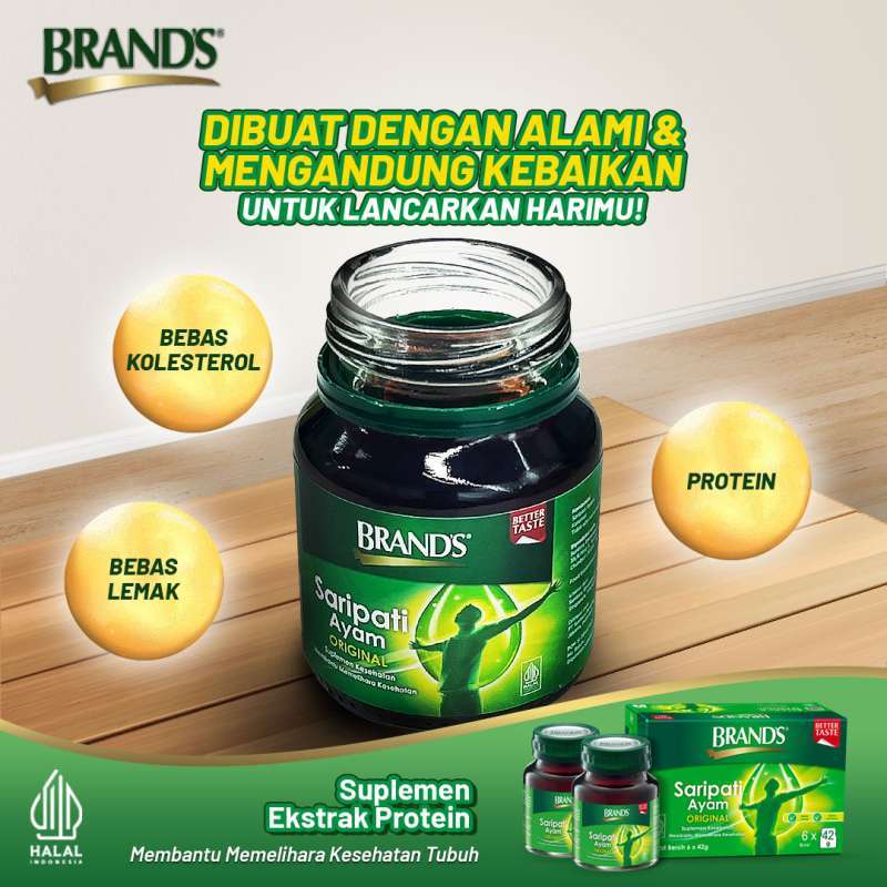 Promo Brand's Saripati Ayam Original [42 Gr X 6 Botol] Diskon 9% Di ...