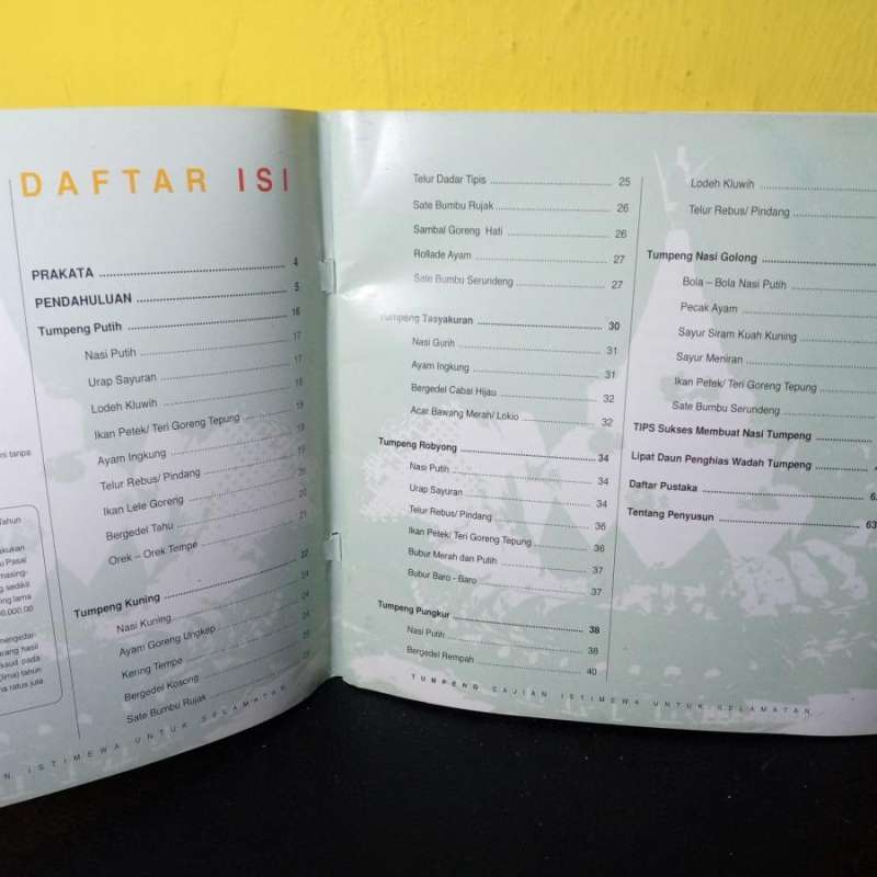 Jual majalah resep tumpeng sajian istimewa untuk selamatan 61 hal di ...