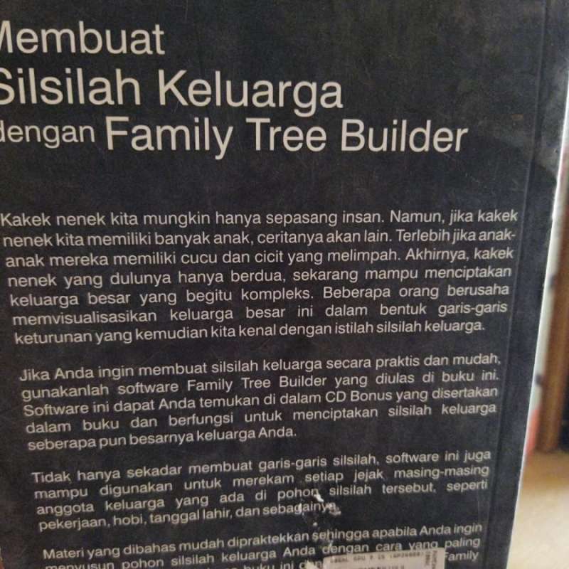 Jual membuat silsilah keluarga dengan family tree builder CD tidak ada ...