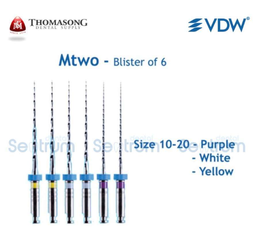 Promo VDW Mtwo Ni-Ti files ISO size 25 endo files jarum endo Diskon 23% ...