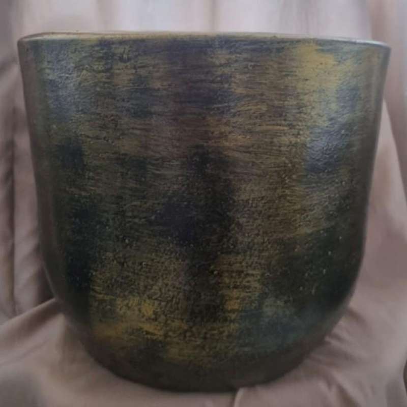 Jual Pot Tanaman Cantik Resin - Classic Large Gold Black di Seller ...