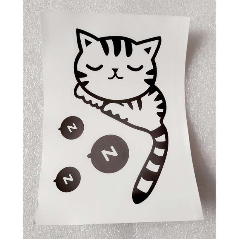 Promo Sticker Dinding Lucu Karakter Kucing 5 Pcs Diskon 44% Di Seller ...