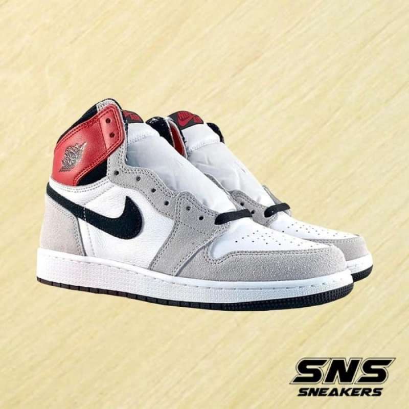Jual Nike Air Jordan 1 High Light Smoke Grey Gs 100% Authentic - 43 Di Seller Sns Sneakers - Jl ...