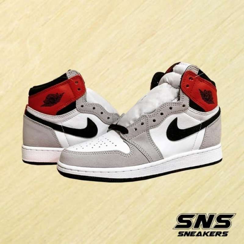 Jual Nike Air Jordan 1 High Light Smoke Grey Gs 100% Authentic - 43 Di Seller Sns Sneakers - Jl ...