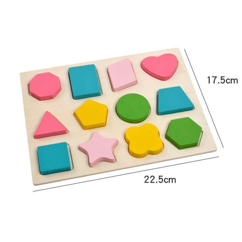 Promo Malotoys - Geometry Shape Wooden Peg Board Sorting Geo Pilar ...