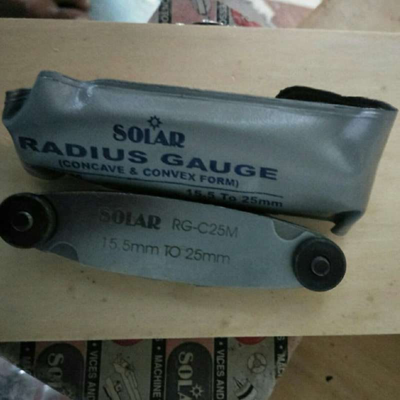 Promo Radius Gauge-mal Radius Solar Gauge Concave & Convex 15.5mm To ...