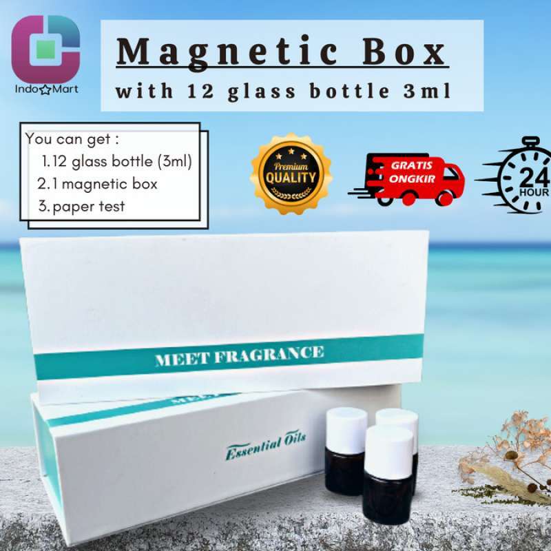 Promo BOTOL KACA MAGNETIC BOX SET UNTUK SAMPLE ESSENTIAL OILÂ KEDAPÂ ...