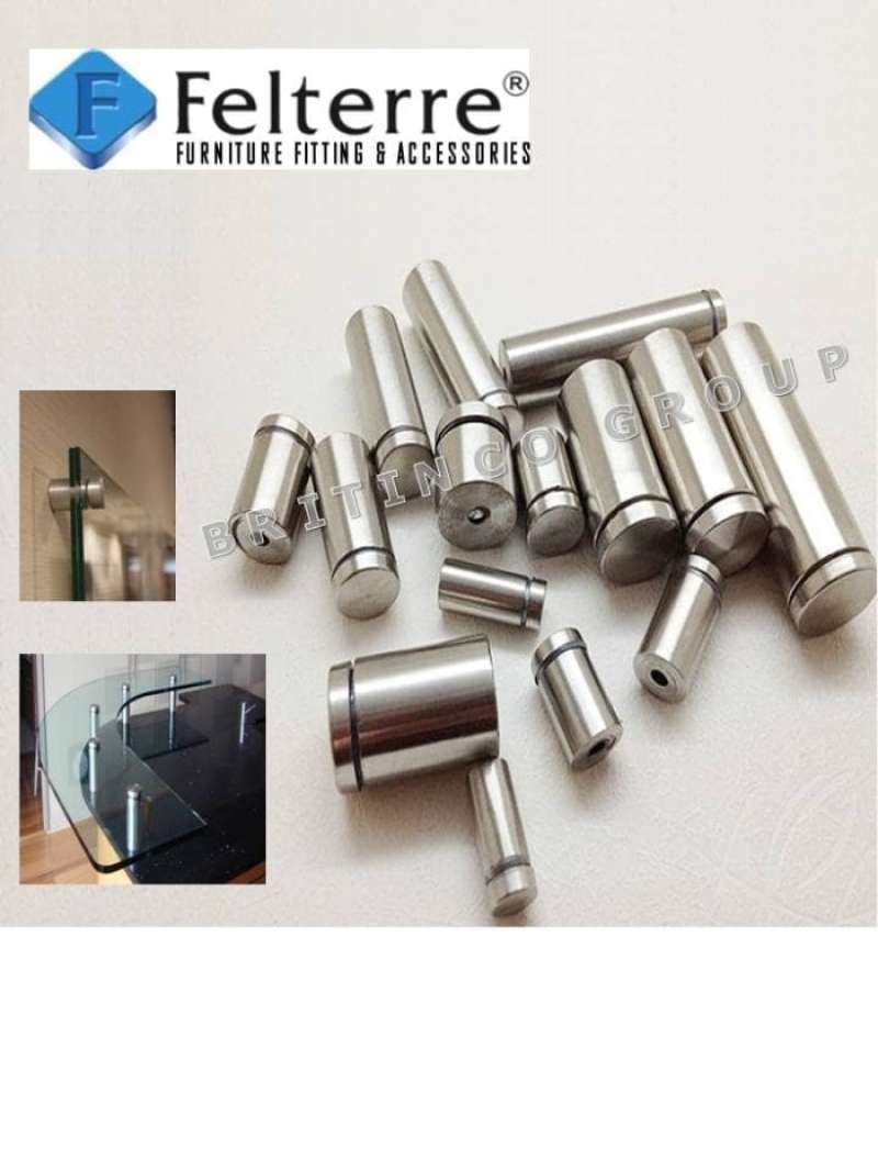 Promo 30 X 70mm Baut Penjepit Kaca Akrilik Reklame Pin Pen Iklan Sign ...