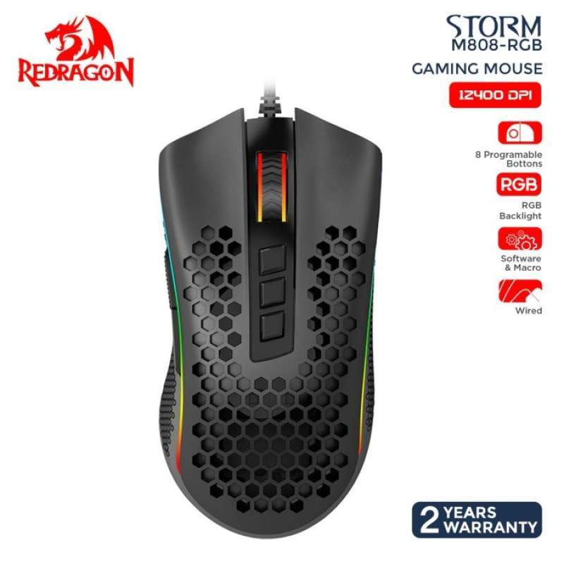 Promo Gaming Mouse RGB STORM - M808-RGB Diskon 23% di Seller Sisbro ...