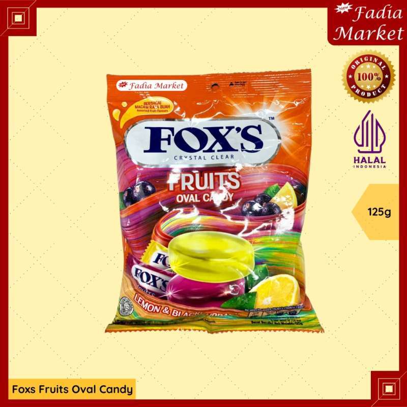 Jual Foxs Fox's Fox Fruits Oval Candy Permen Buah Toples 125g Di Seller ...