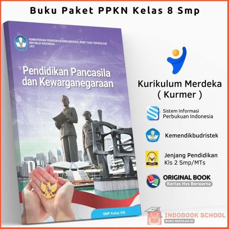 Jual Buku Paket Pelajaran Pkn Ppkn Pendidikan Pancasila Kelas Kls 8 2 Smp Kurikulum Merdeka ...