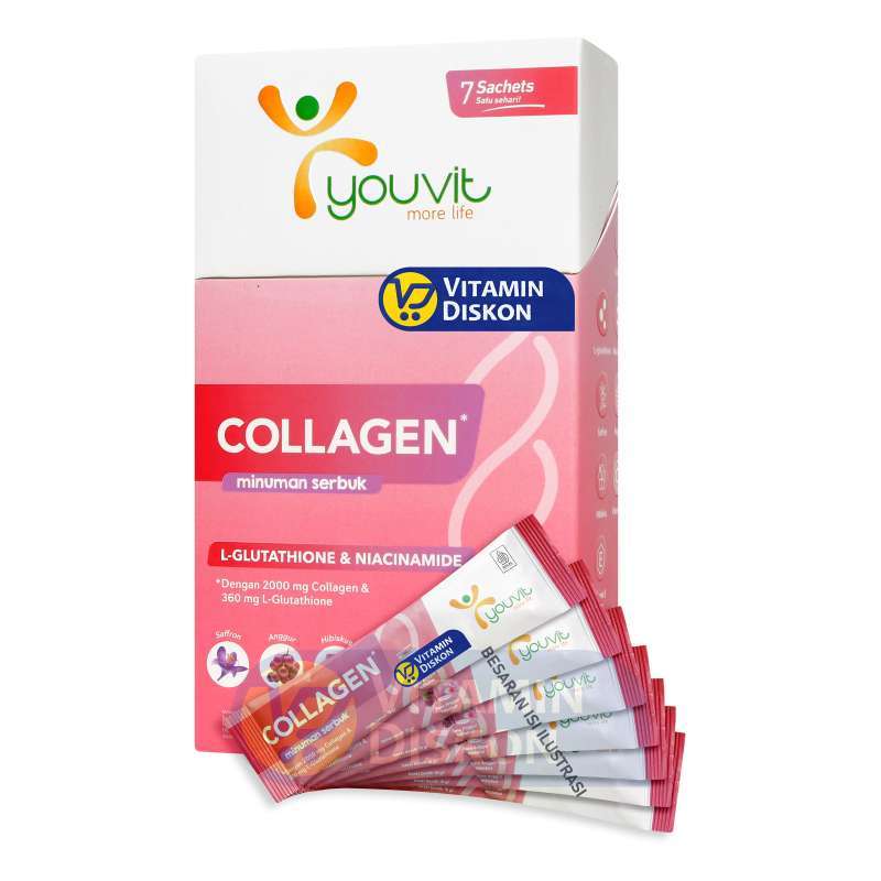 Promo Youvit Collagen L-glutatihione & Niacinamide - Isi 7 Sachet ...