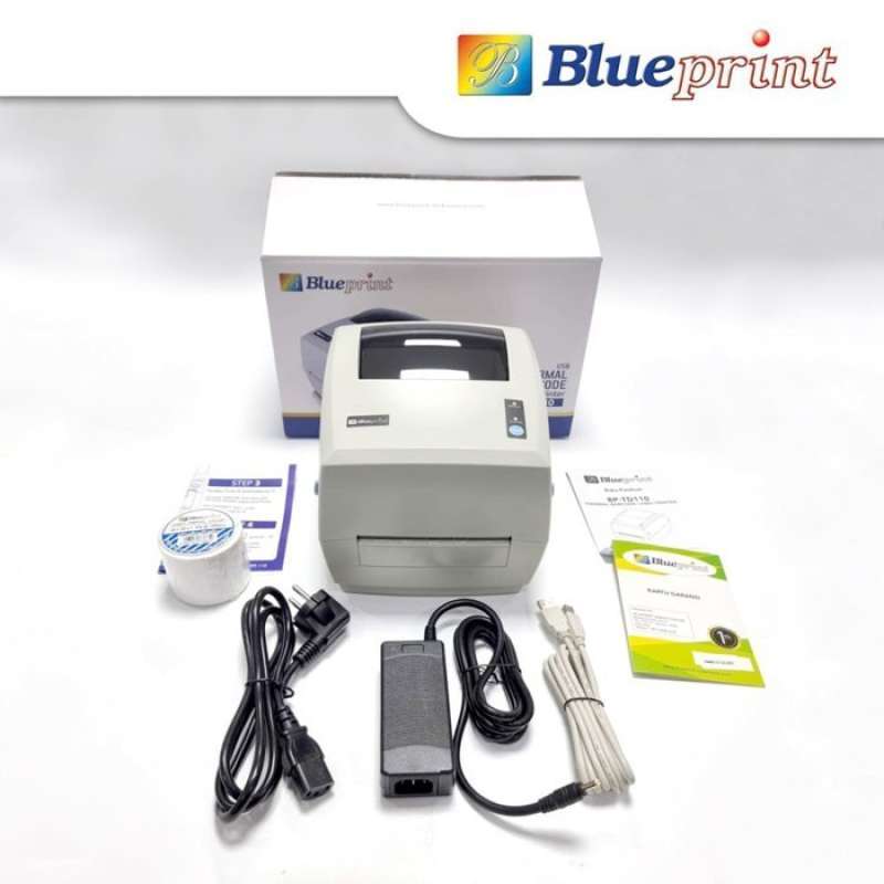 Promo 100% Produk Ori Blueprint Printer Thermal Barcode Label Resi A6 ...