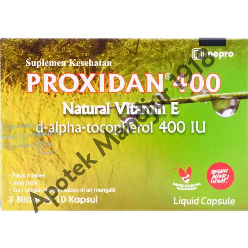 Promo Proxidan 400 Mg 10 Kapsul - Suplementasi Vitamin E Diskon 2% Di ...