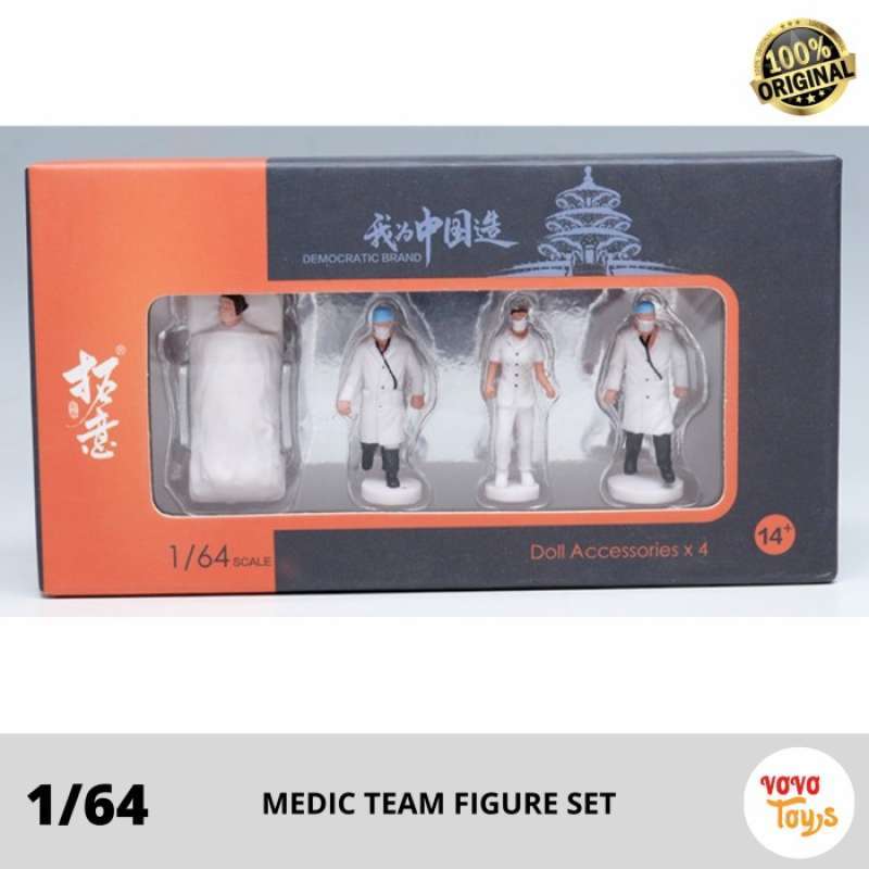 Promo Figure ama 1/64 Medic Team Figur Tim Medis set (4 model) Diskon ...