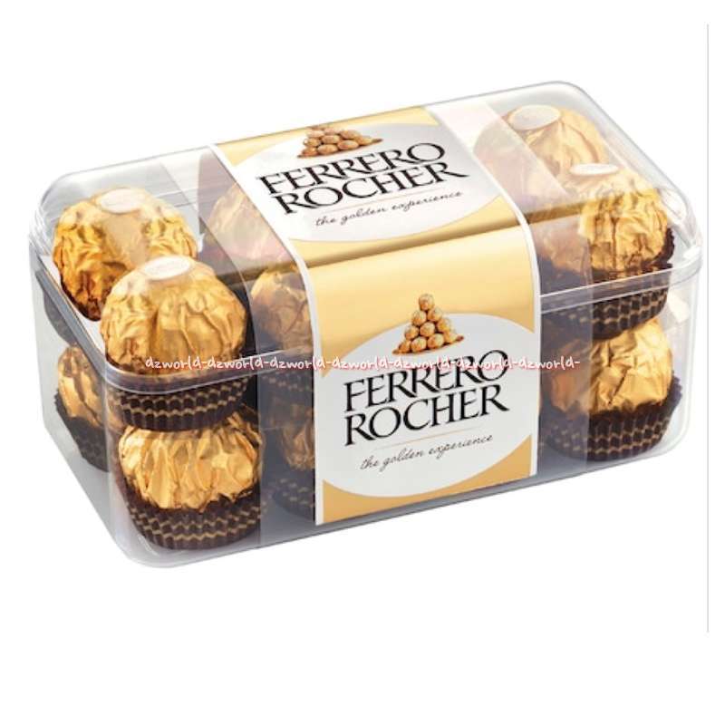 Jual Ferrero Rocher 16pcs Chocolate Gold Coklat Bulat Emas Ferero Rocer ...