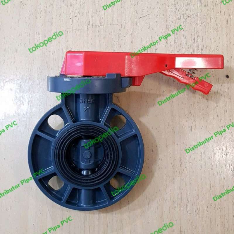 Jual RECOMMENDED BUTTERFLY VALVE PVC 2 INCH DN50 FITTING PVC PIPA PVC ...