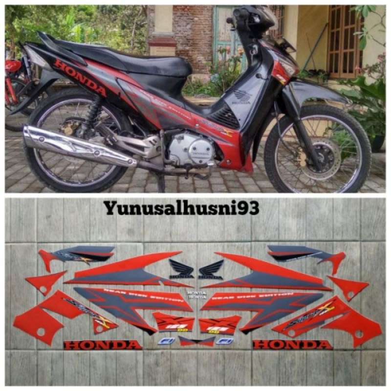 Promo Striping Honda Supra X 125 Dd Old Kuning Dan Merah Diskon 33% Di ...