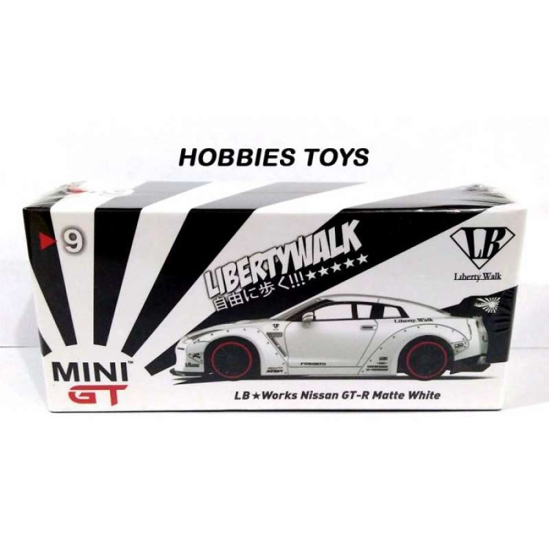 Promo Mini GT 9 LB Works Nissan GTR (R35) Matte White Diskon 23% di ...