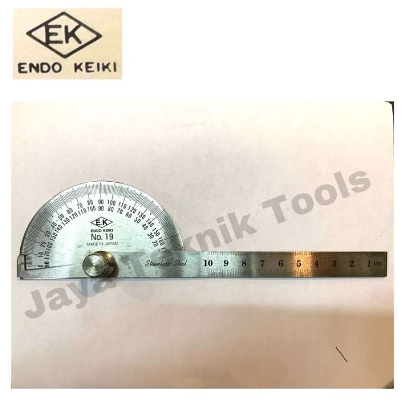 Promo Busur Derajat Penggaris Stainless Protraktor Endo Keiki ...