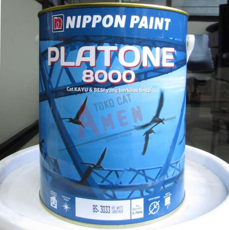 Promo NIPPON PAINT PLATONE 8000 3.785L / CAT KAYU DAN BESI Diskon 23% di Seller Rabatan Store ...