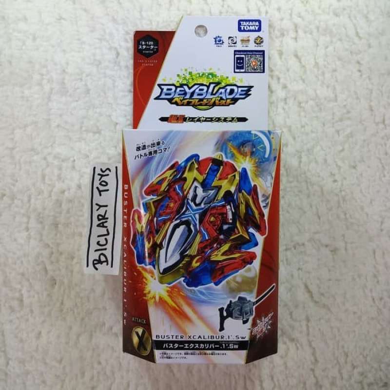 Promo Beyblade Buster Xcalibur Excalibur 1 Sw Sword Cho-Z B-120 Takara ...