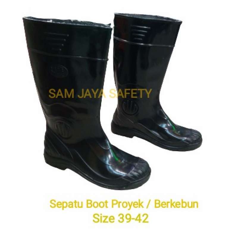 Promo Sepatu Boot Karet Tinggi Serbaguna. Sepatu Proyek Diskon 23% di ...