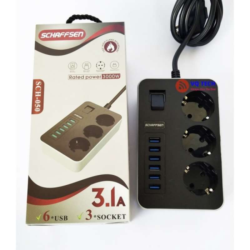 Promo Socket Listrik Terminal 4 Lubang 3 Usb 2A Charging Station Diskon ...