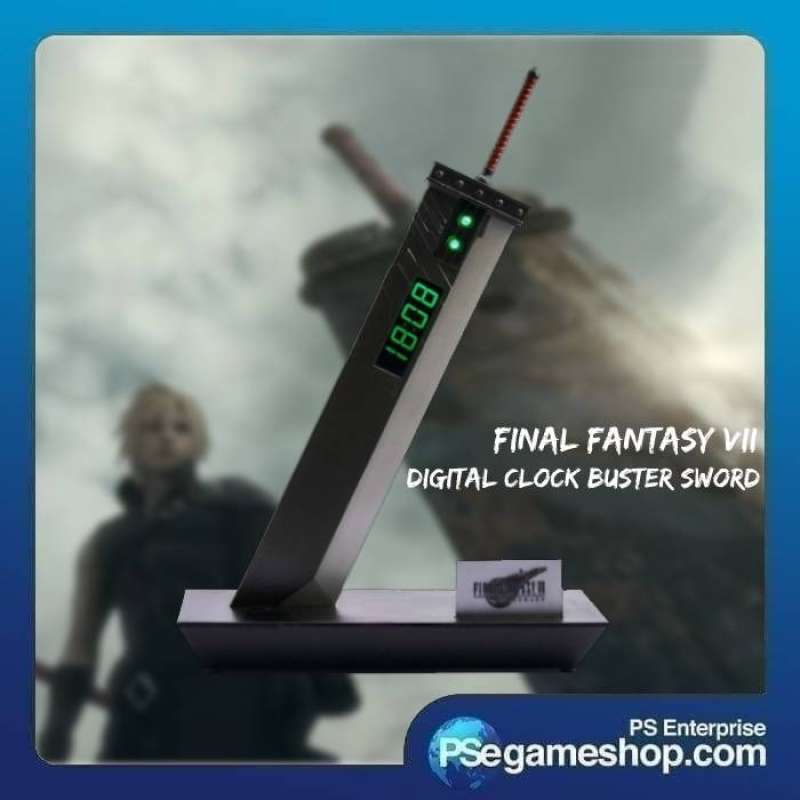 Promo FINAL FANTASY VII REMAKE Digital Clock BUSTER SWORD Diskon 23% di ...