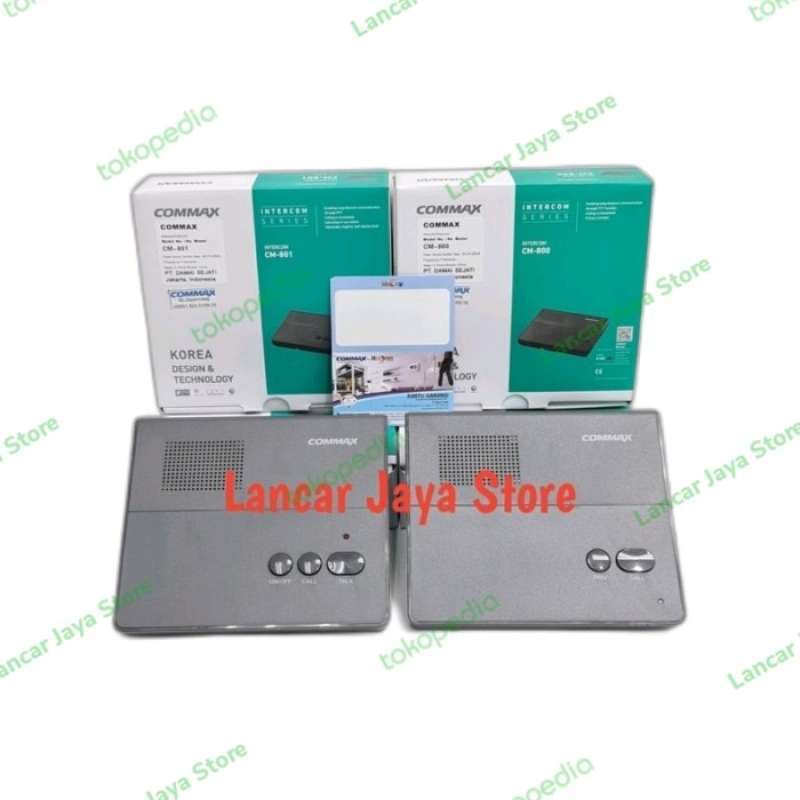 Promo New Intercom 2 Arah Commax Cm801+Cm800 Interphone/Intercom Kabel ...