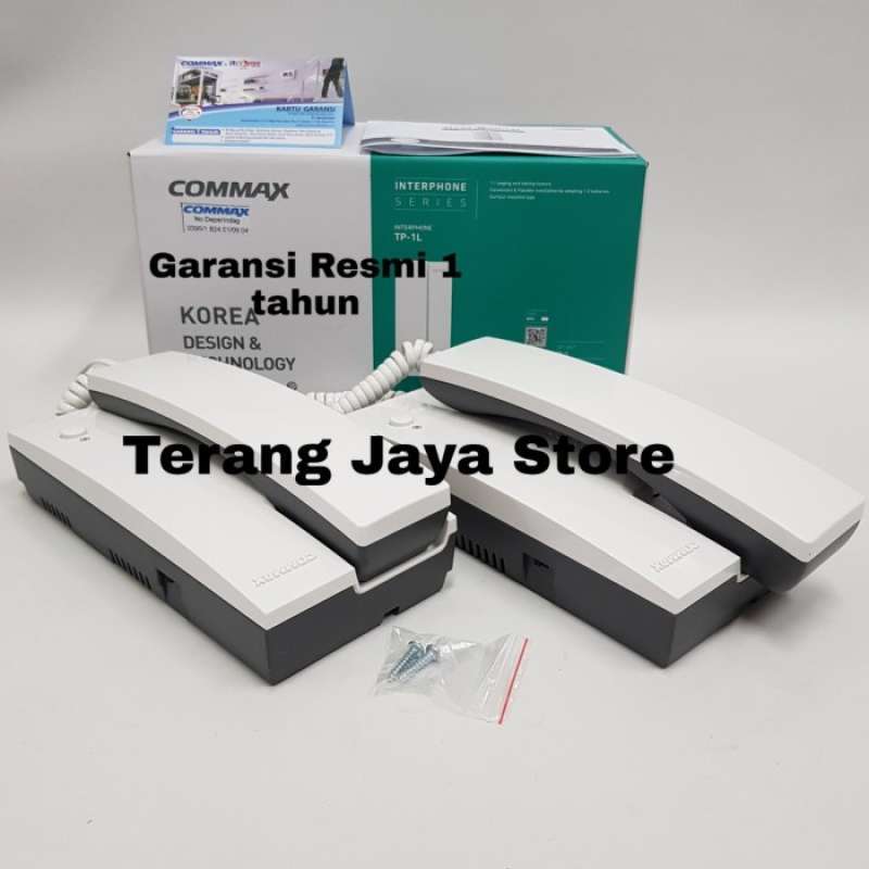 Promo Baru Intercom Commax Tp-1L (2 Unit) (100%& Resmi) Diskon 9% di ...