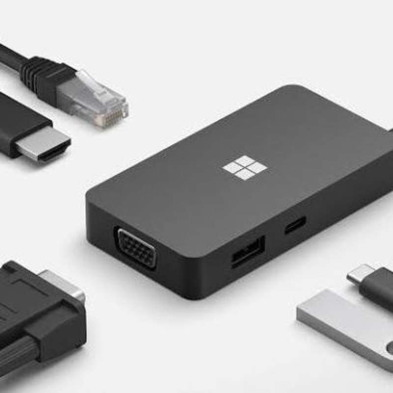 Promo MICROSOFT SURFACE USB C TRAVEL HUB ADAPTER ORIGINAL Diskon 23 Di Seller Teman