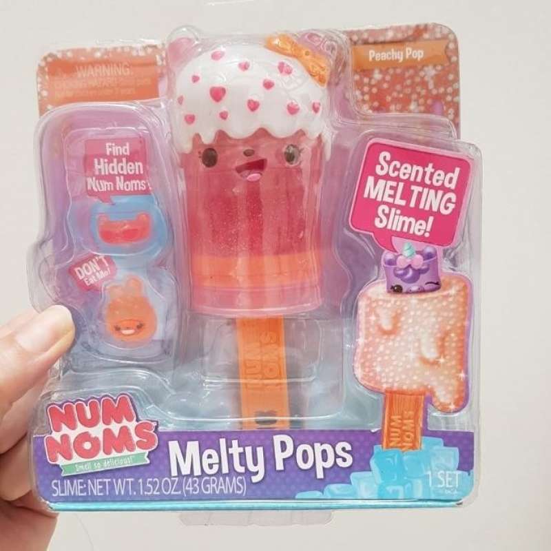 Promo Mainan Terbaru Num Noms Original Melty Pops Peachy Pop Slime Non ...