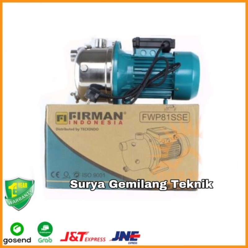 Promo Pompa Air Firman FWP.81SS Pompa Booster Air Isi Ulang Stainless ...