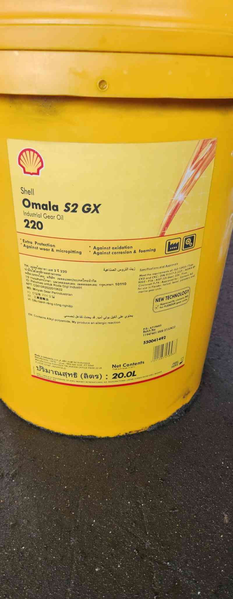 Promo Oli Gear Shell Omala S2 Gx 220 New Diskon 8% Di Seller Fasabakhul ...
