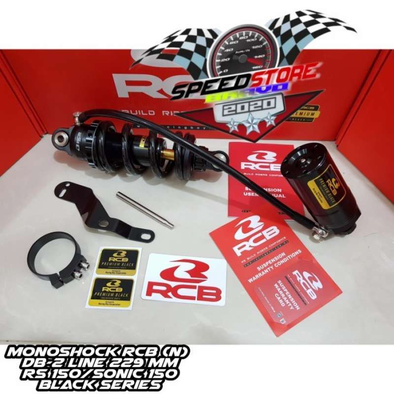 Promo shockbreaker monoshock sonic 150 rcb db 2 line 229 mm black series Diskon 23% di Seller ...
