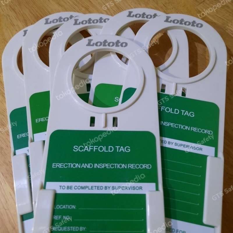 Promo Lototo Lslt01 Safety Lockout Tagout Scaffold Holder Tag ...